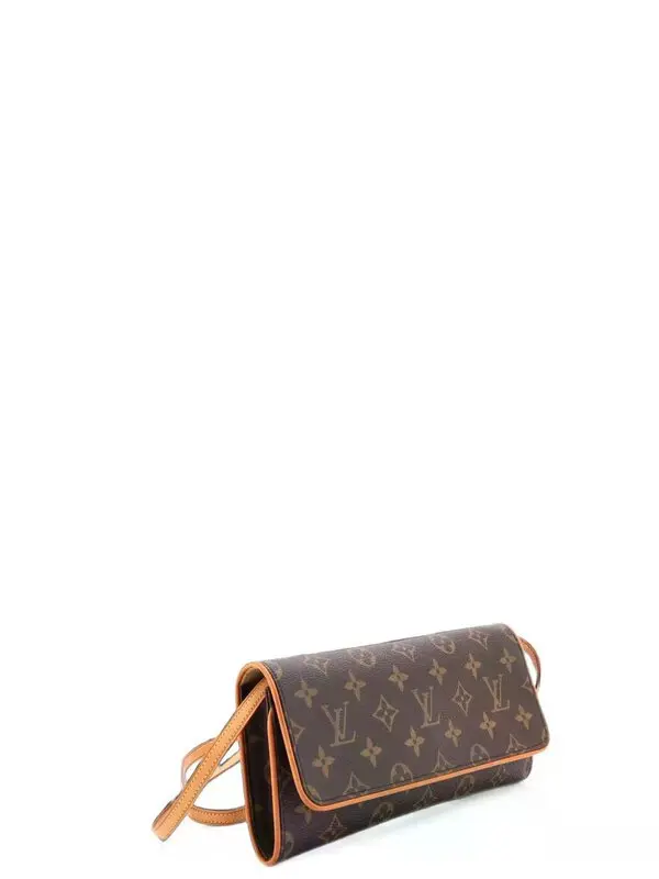 LOUIS VUITTON Twin Handbag Monogram Canvas Gm Crossbody Bag