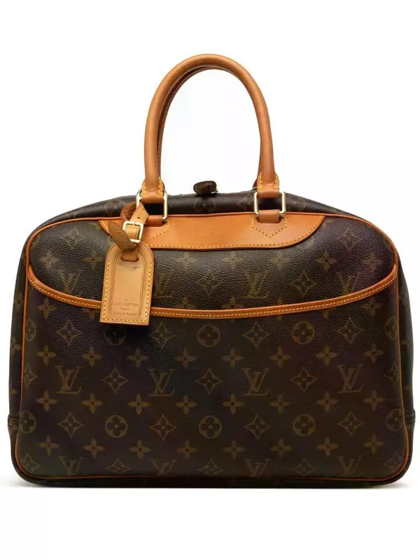 LOUIS VUITTON Monogram Deauville Handbag - Brown