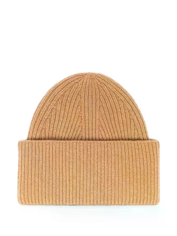 LANEUS Ribbed-knit Beanie Hat - Neutrals