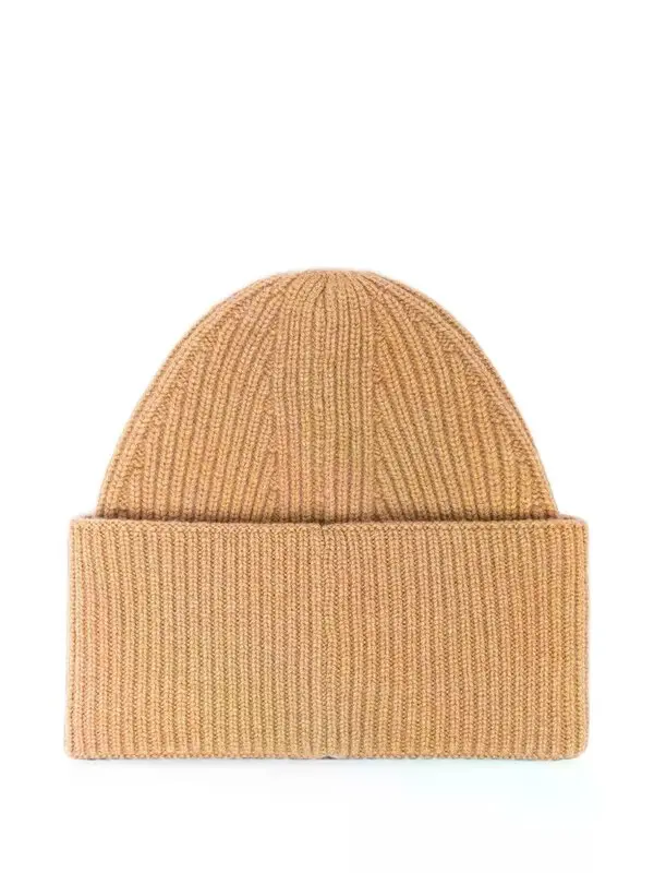 LANEUS Ribbed-knit Beanie Hat