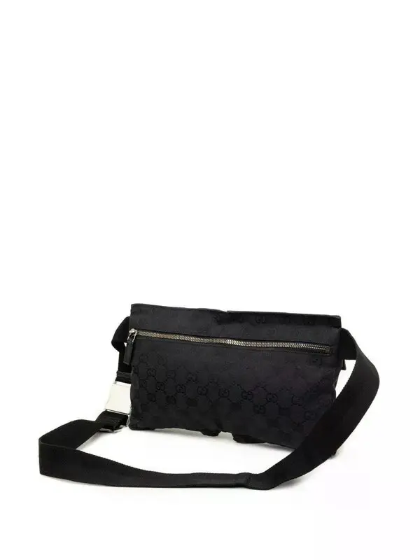 Gucci 2000-2015 Gg Canvas Double Pocket Belt Bag