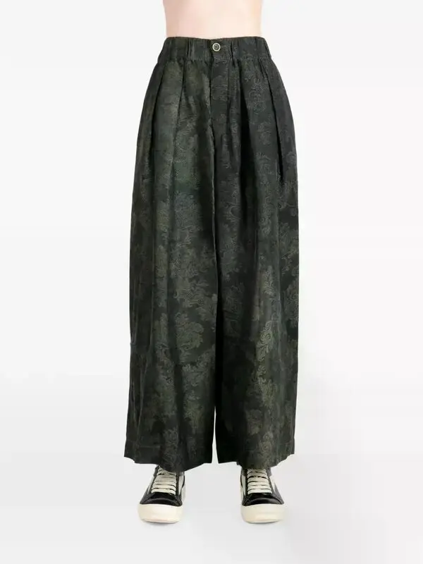 UMA WANG Poetic Jacquard Trousers