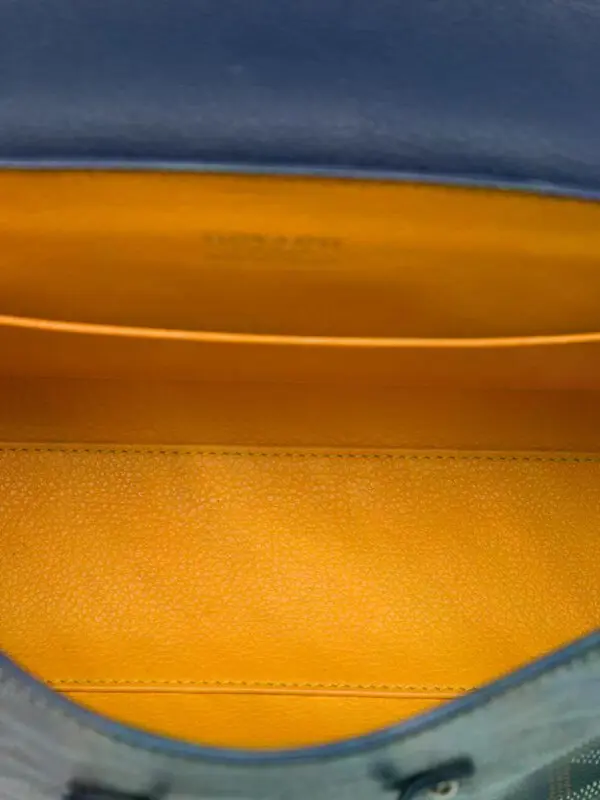 Goyard Structured Satchel With Wooden Top Handle