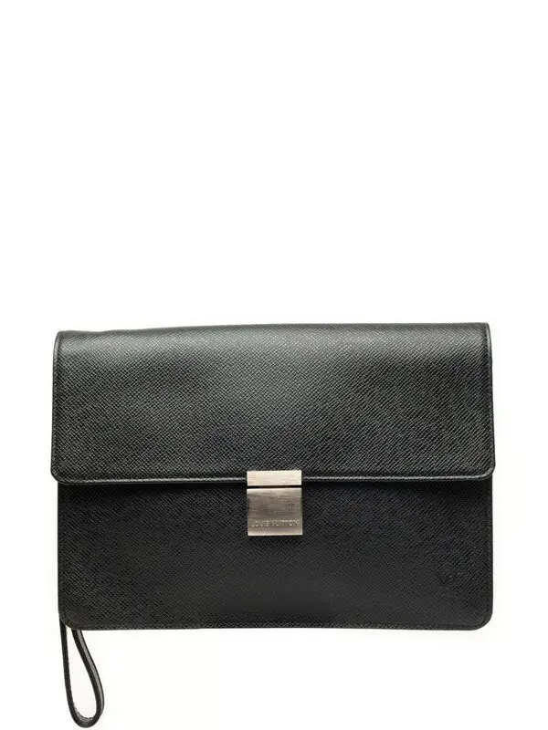 LOUIS VUITTON Selenga Clutch Bag - Black