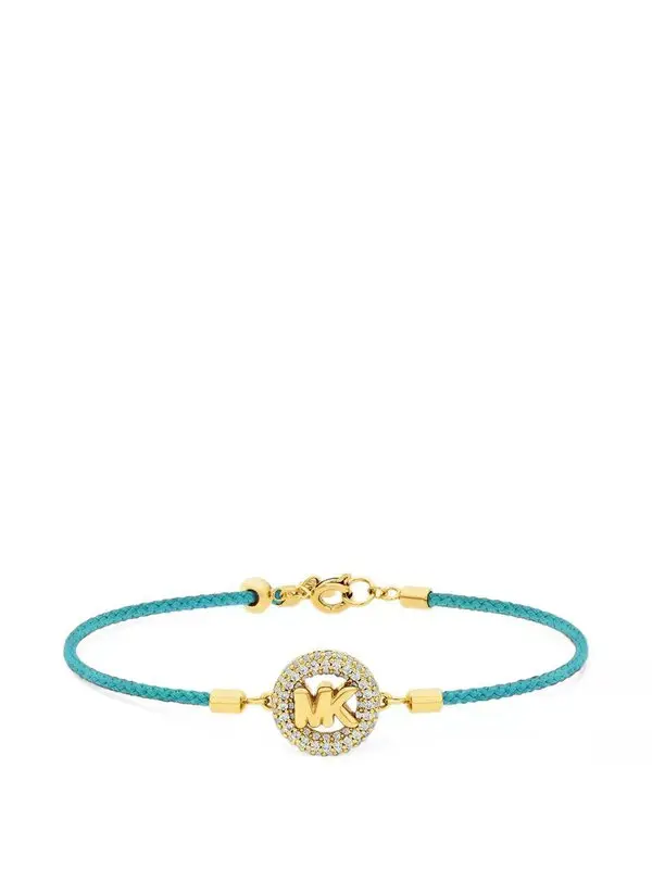Michael Kors Logo Inlay Cord Bracelet - Gold