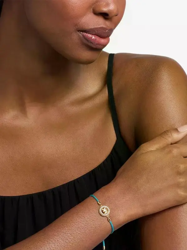 Michael Kors Logo Inlay Cord Bracelet - Gold