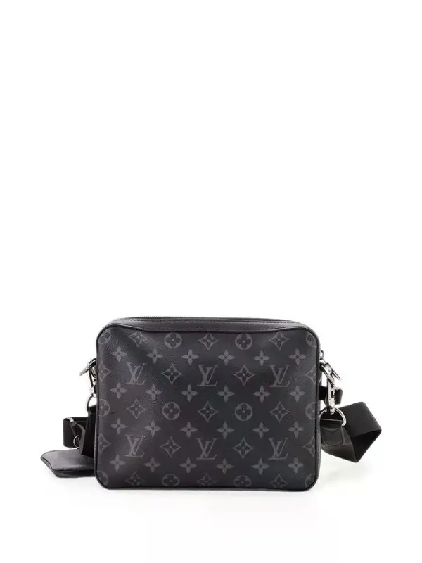 LOUIS VUITTON Trio Messenger Bag Reverse Monogram Eclipse Canvas Crossbody Bag