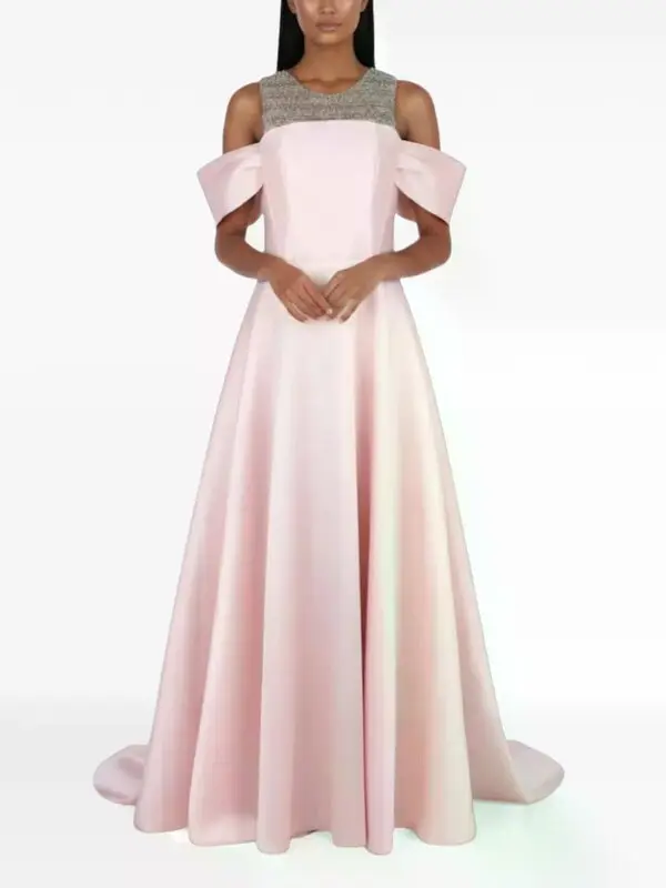 LOODYANA Embellished Off-shoulder Maxi Dress