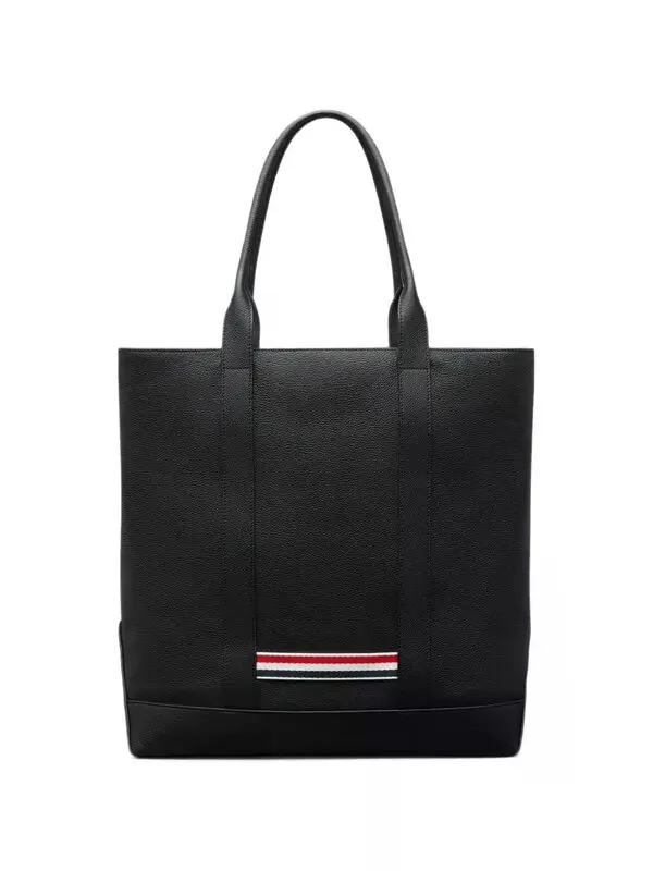 Thom Browne Vertical Tool Tote In Soft Pebble Grain Leather