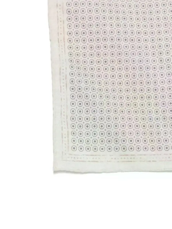 Eleventy Geometric-print Pocket Square