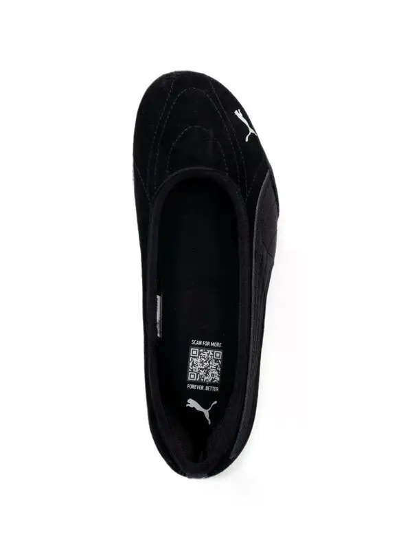 PUMA Catch Soleil Logo-embroidered Ballet Flats