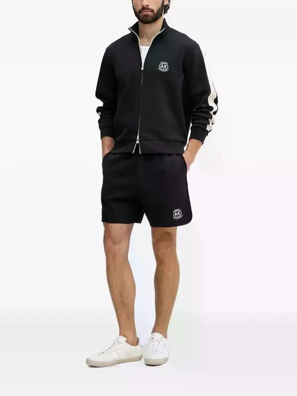 Armani Exchange Logo-patch Zip-up Sweater