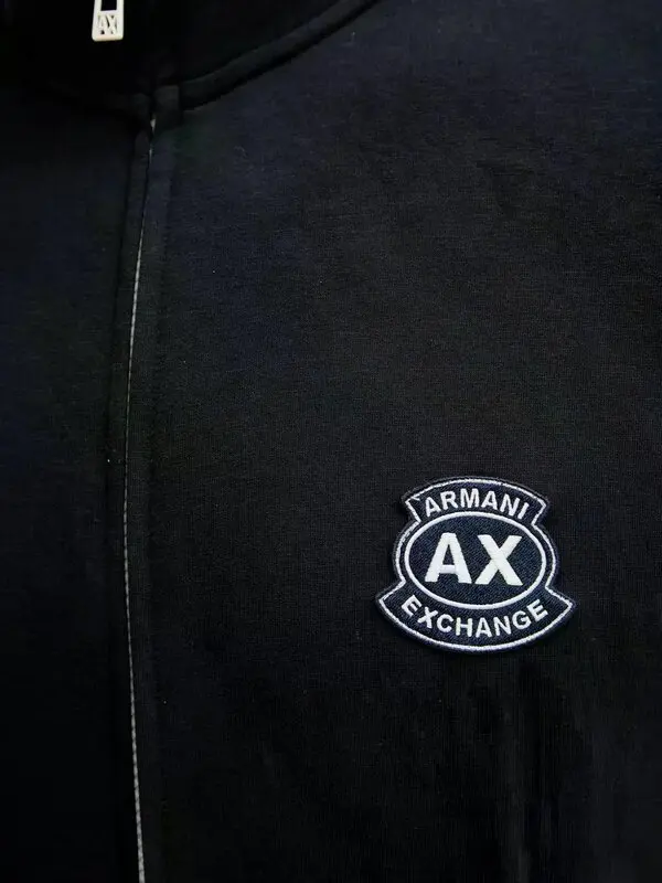 Armani Exchange Logo-patch Zip-up Sweater