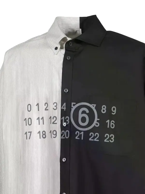 MAISON MARGIELA Two-tone Cotton Poplin Shirt