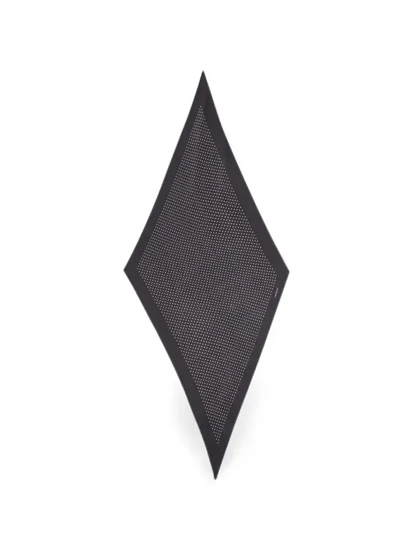 LARDINI Polka Dot-print Diamond Scarf - Black