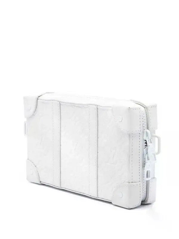 LOUIS VUITTON Monogram Taurillon Soft Trunk Bag - White