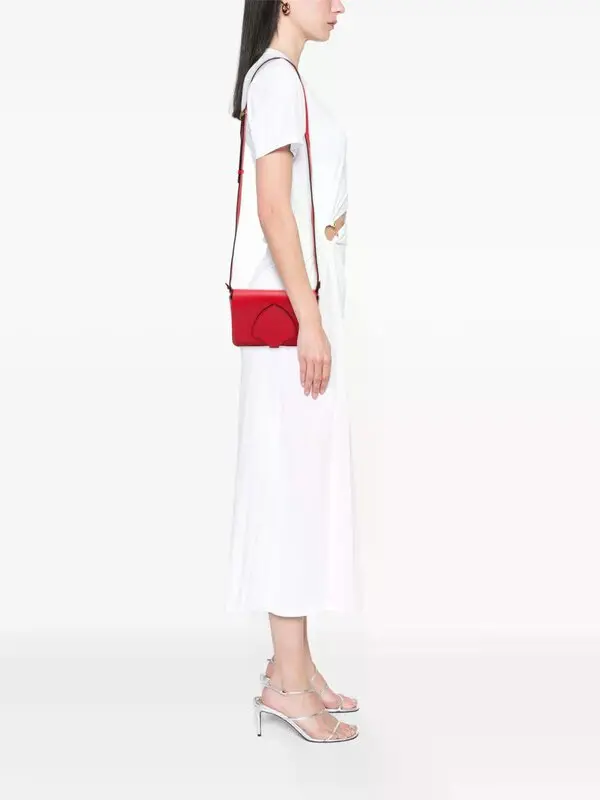 Burberry 2000-2017 Goatskin Hampshire Crossbody Bag - Red