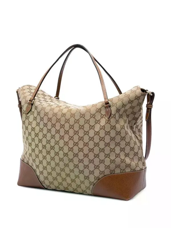 Gucci 2016-2026 Large Gg Canvas Bree Fold Over Tote Satchel
