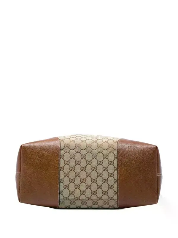 Gucci 2016-2026 Large Gg Canvas Bree Fold Over Tote Satchel