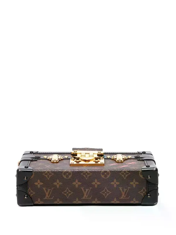 LOUIS VUITTON 2015 Monogram Petite Malle Crossbody Bag
