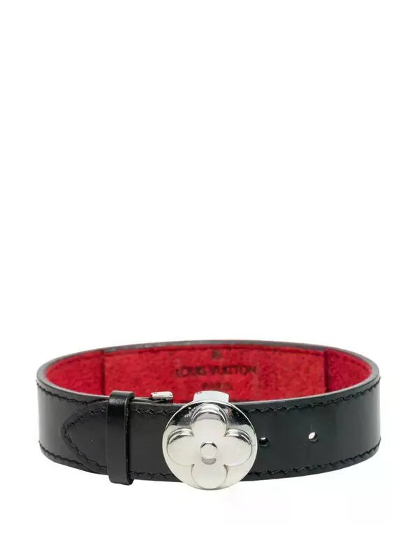 LOUIS VUITTON 2000 Monogram Mat Wish Bracelet Costume Bracelet - Black