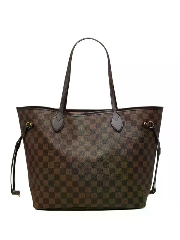 LOUIS VUITTON Damier Ebene Neverfull Mm Tote Bag - Brown