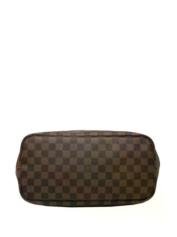LOUIS VUITTON Damier Ebene Neverfull Mm Tote Bag