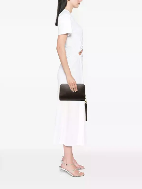 LOUIS VUITTON Taiga Leather Pochette Baikal Clutch Bag