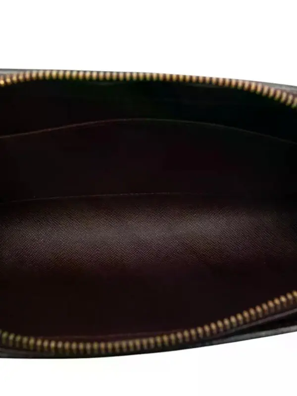 LOUIS VUITTON Taiga Leather Pochette Baikal Clutch Bag