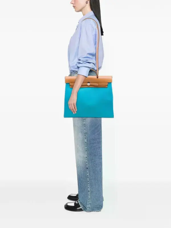 Hermès 2012 Toile Verso Herbag Zip 39 Satchel