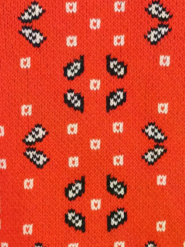 Giada Benincasa Bandana-print Knitted Midi Skirt