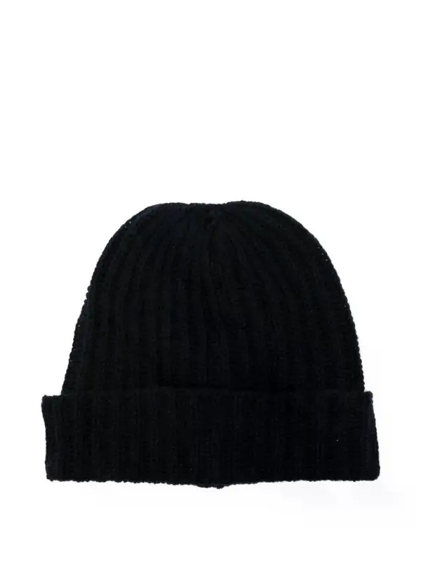 SEBAGO Ribbed Knit Beanie Hat - Blue