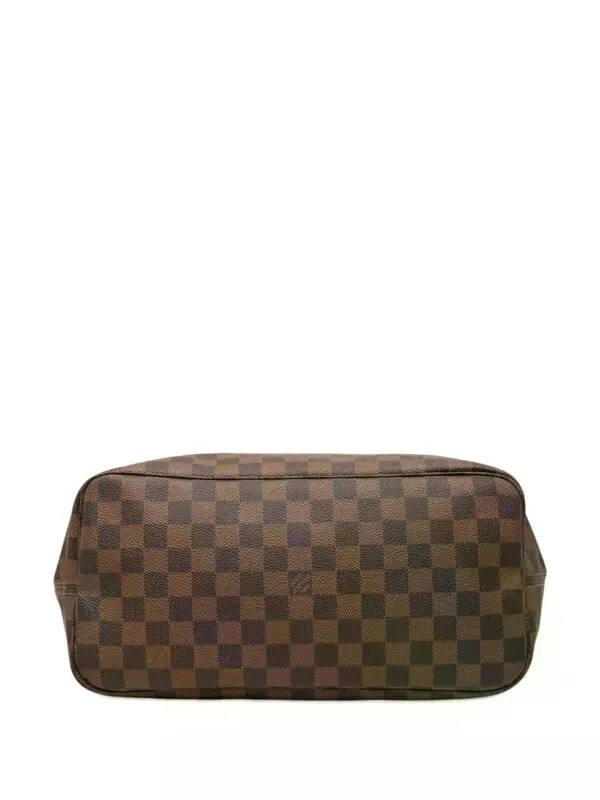 LOUIS VUITTON 2009 Damier Ebene Neverfull Mm Tote Bag