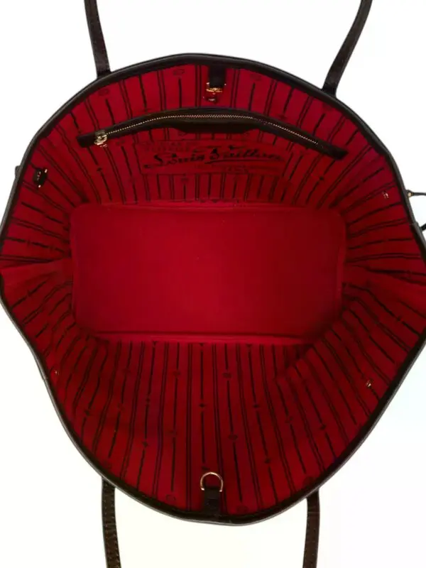 LOUIS VUITTON 2009 Damier Ebene Neverfull Mm Tote Bag