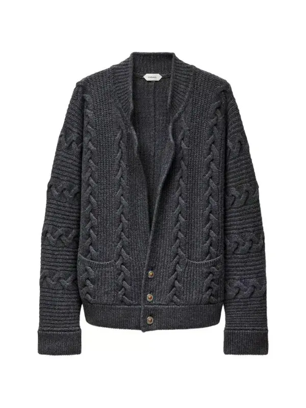 Versace Wool & Cashmere Knit Cardigan