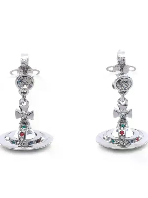 VIVIENNE WESTWOOD Petite Orb Earrings - Silver
