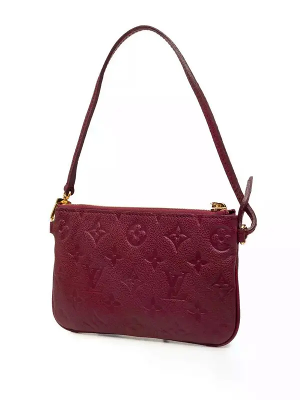 LOUIS VUITTON Monogram Empreinte Citadine Pochette Handbag - Red