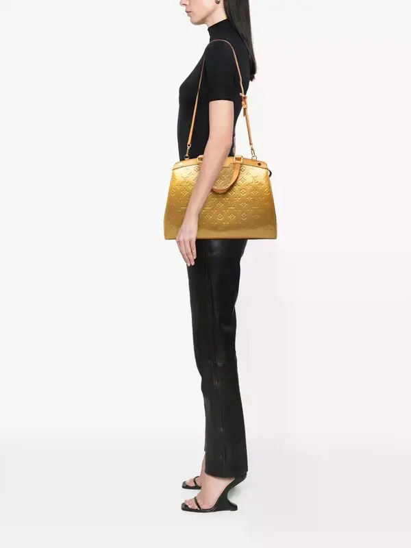 LOUIS VUITTON Monogram Vernis Brea Gm Satchel - Neutrals
