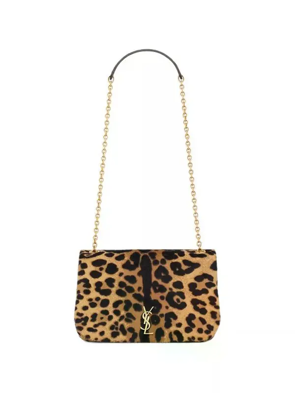 Saint Laurent Mini Jamie 4.3 Leopard-print Shoulder Bag - Brown