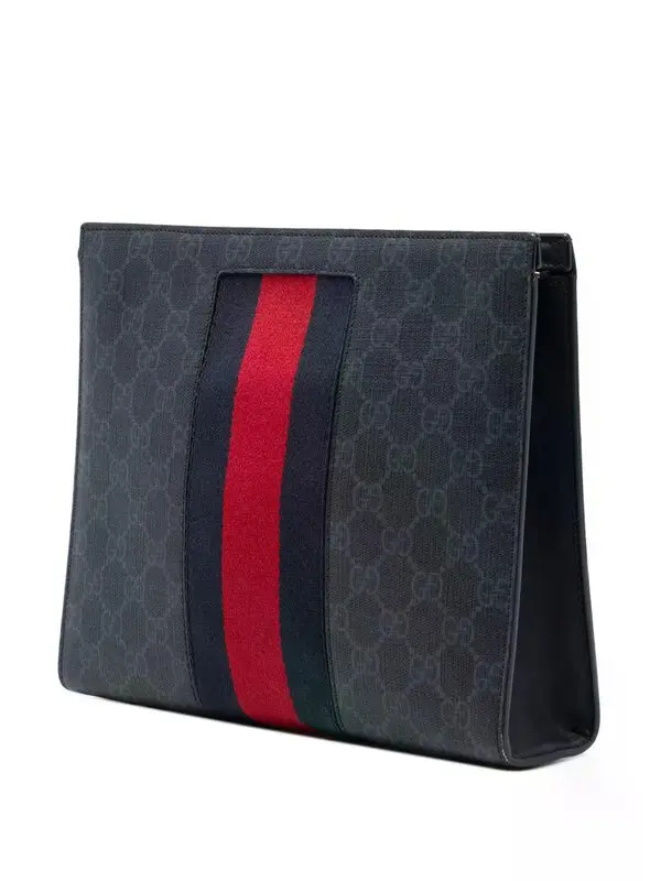 Gucci 2000-2015 Gg Supreme Web Clutch Bag