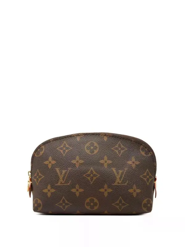 LOUIS VUITTON Monogram Cosmetic Pouch Pm - Brown