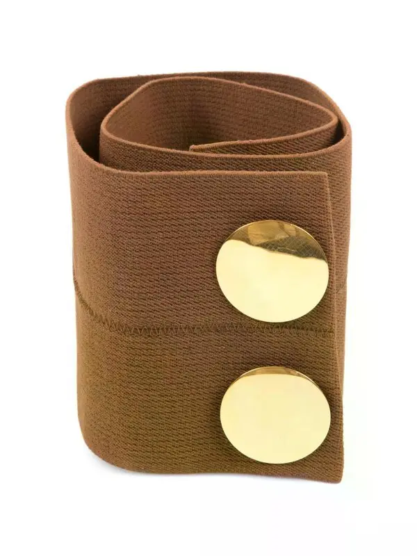 Saint Laurent Elasticated Belt - Brown