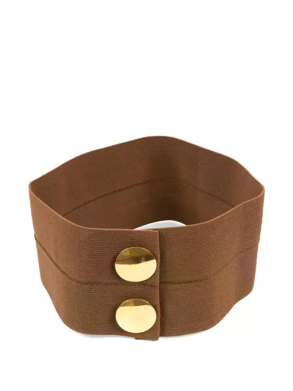 Saint Laurent Elasticated Belt - Brown