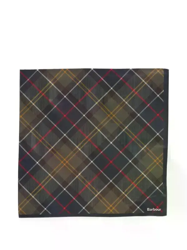 Barbour Kinsale Tartan-print Scarf - Blue