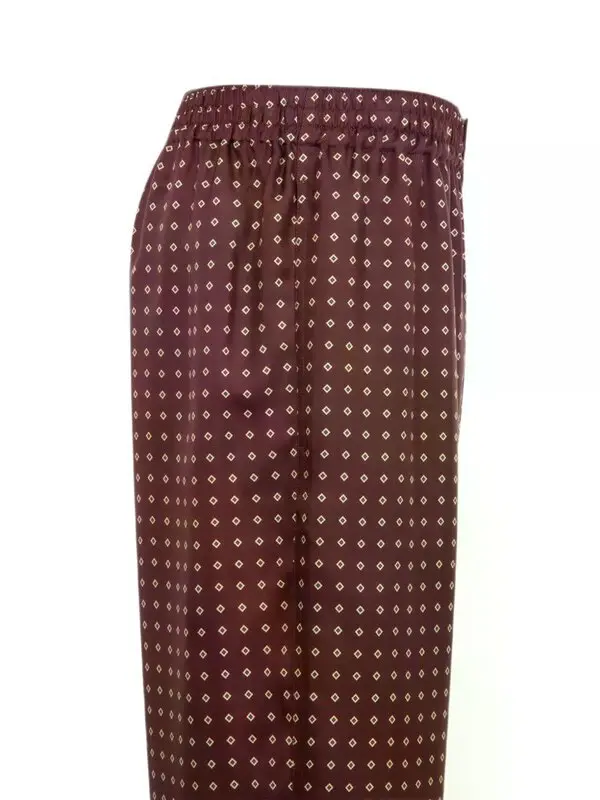 Saint Laurent Geometric-print Straight Trousers