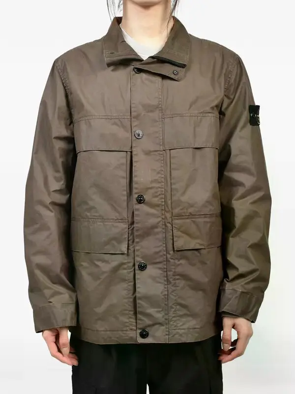 Stone Island Waxed-effect Field Jacket
