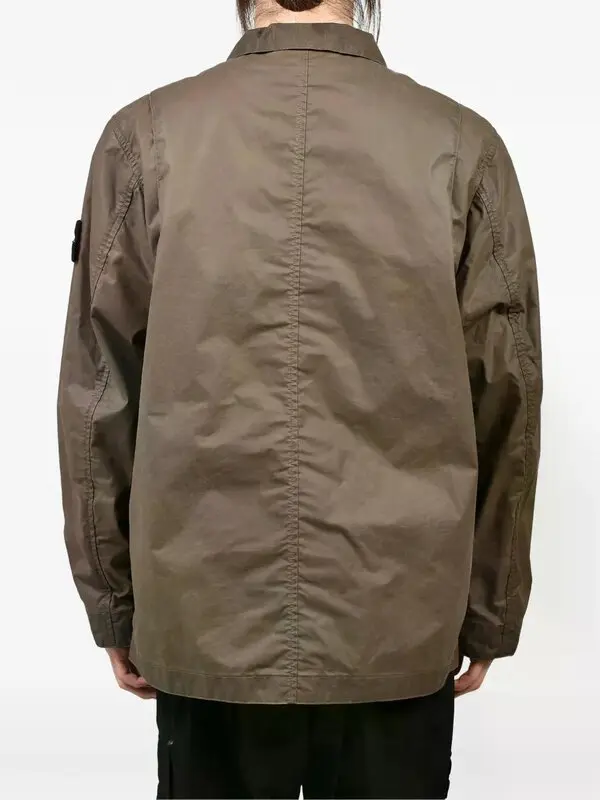 Stone Island Waxed-effect Field Jacket