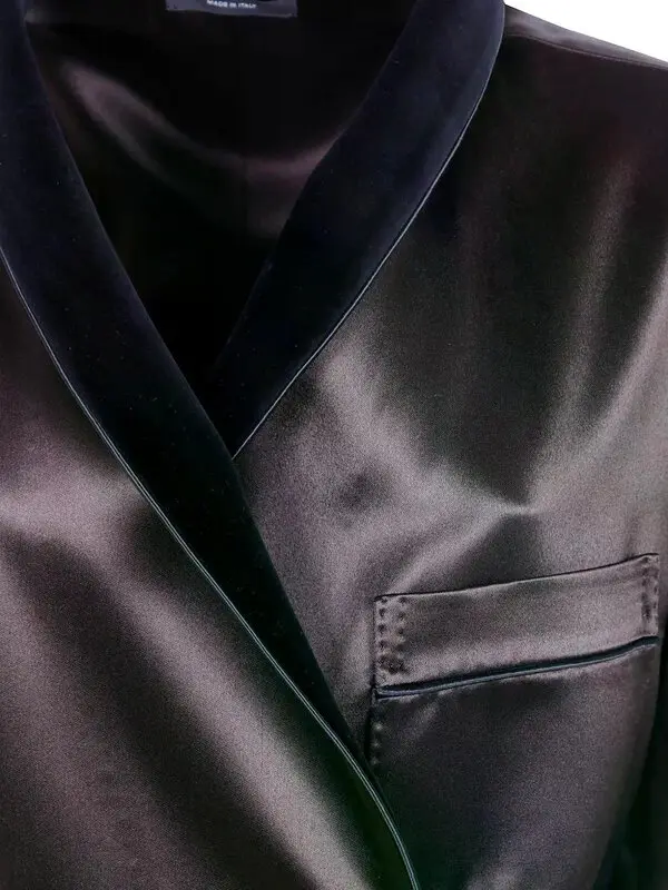 TOM FORD Silk Velvet-trim Dress