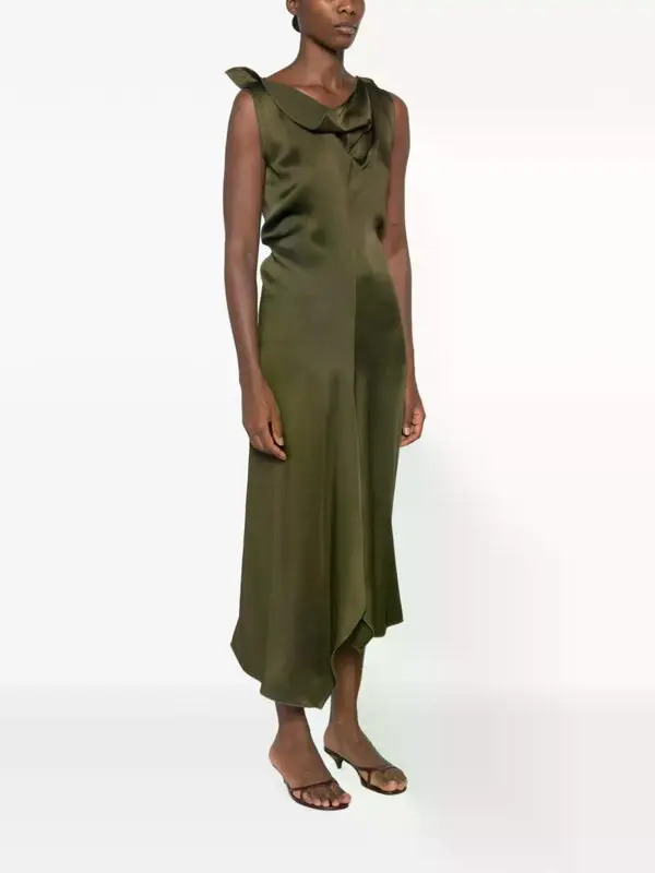 Victoria Beckham Ruffled Asymmetric Dress