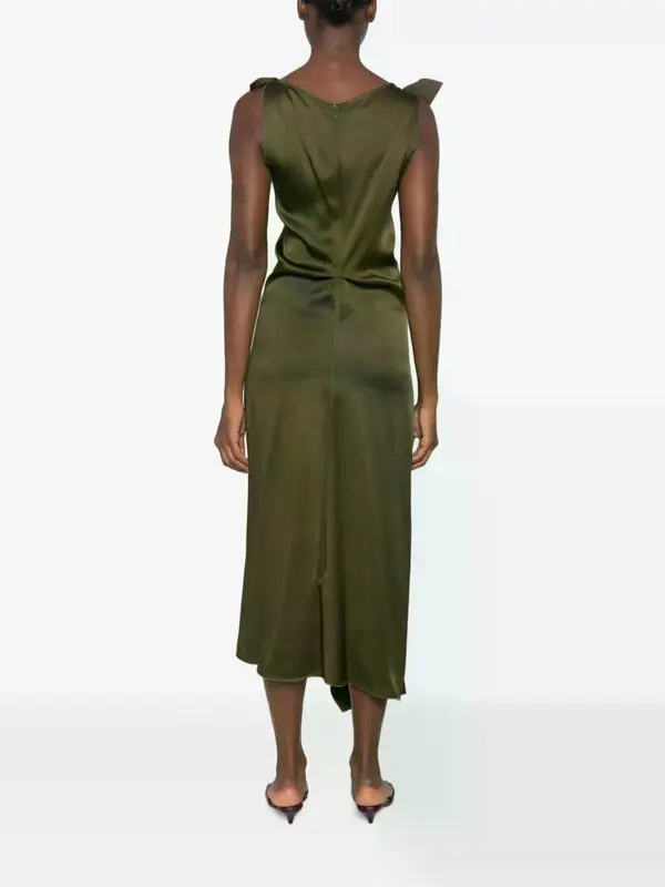 Victoria Beckham Ruffled Asymmetric Dress